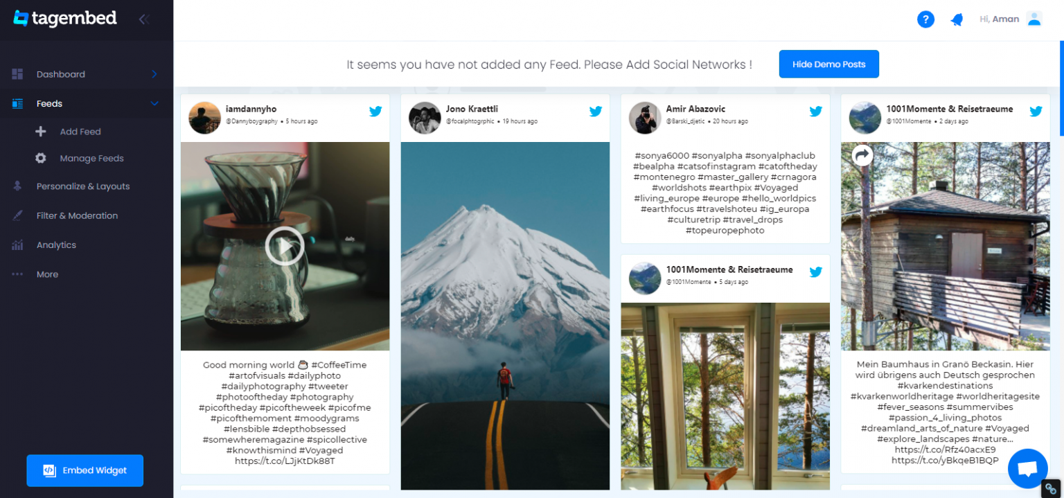 How To Embed Social Media Feed On Webflow Website - Tagembed