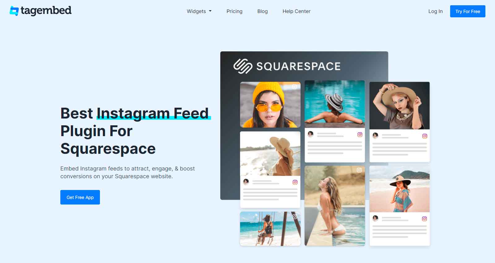 Free Instagram Widget For Squarespace Tagembed