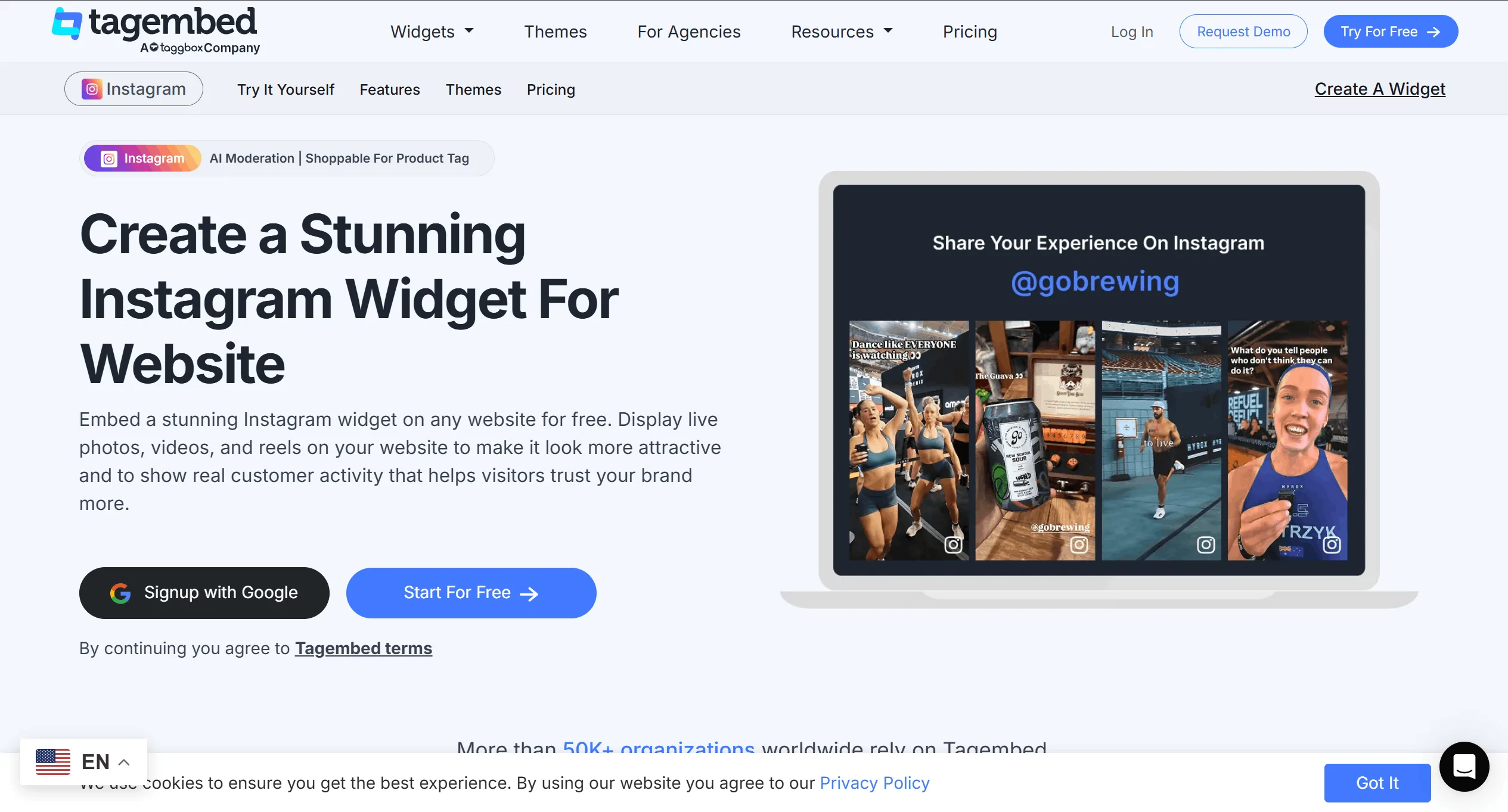 Instagram Widget - Embed Live Feed On Website For Free