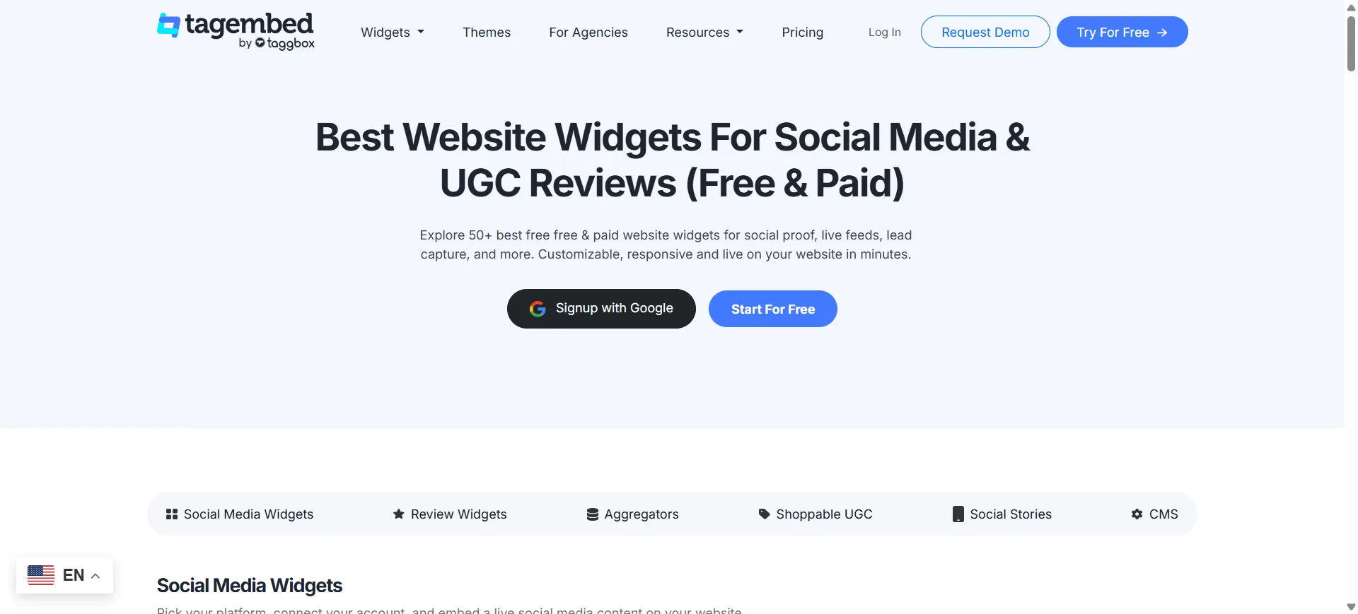 Best Website Widgets For Social Media & Reviews