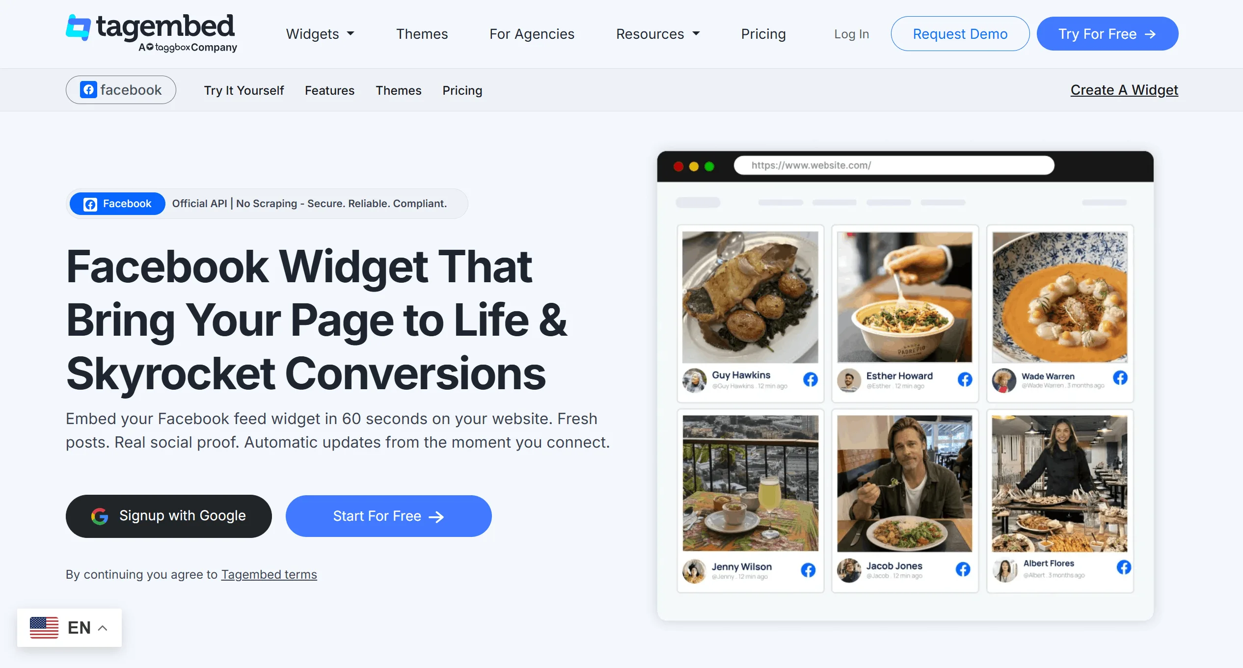 Facebook Widget – Embed Free Page Feed On Website